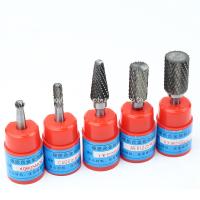 China Double Cut Solid Round Taper Shape Carbide Burr for Dremel Tools Grinding and Cutting for sale