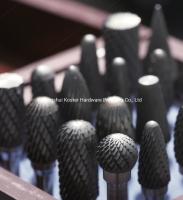 China Double Cut Solid Round Taper Shape Carbide Burr for Dremel Tools Grinding and Cutting for sale