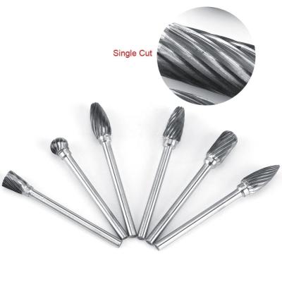 Cina 10PCS 6X10mm Carbide Rotary Carving Burrs Set per la macina utensili CNC in 1/4 