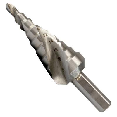 China Inch Size HSS Spiral Grooved Step Drills for sale