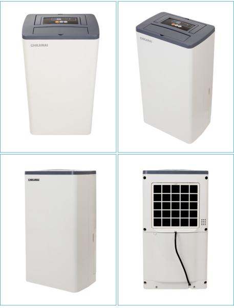 16L Portable Air Dehumidifier Mini Desiccant Dehumidifiers With Led Display For Home