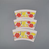 China Fan impermeable Oilproof de la taza de papel del G/M disponible para la bebida en venta