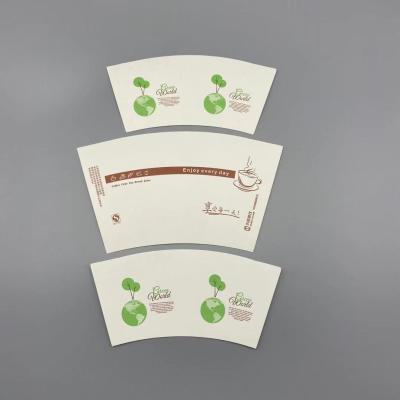Cina La buona acqua del fan della tazza di carta del PE della durezza porta via i contenitori di alimento stampati in vendita