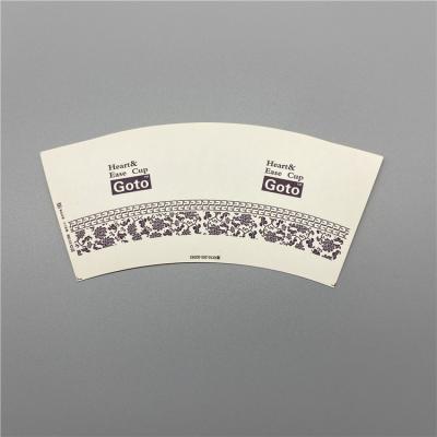 China 3.5Oz Ice Cream Paper Cup Fan Double Wall 170gsm Paper Cup Sheet for sale