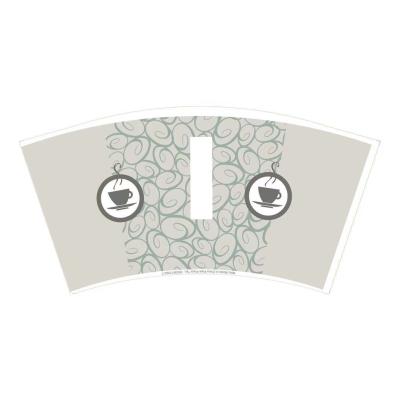China Einzelne Rolle gestrichenen Papiers PET roter Papierschalen-Fan FSC 7oz Yibin zu verkaufen