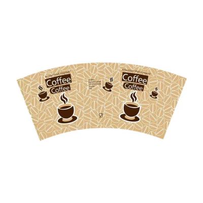 Cina Materia prima di carta a parete semplice della tazza di tè dello spazio in bianco della tazza di carta dell'inchiostro da stampa 8oz in vendita