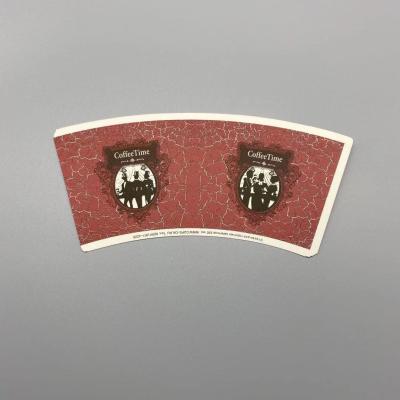 China Waterproof Paper Tea Cup fan Raw Material Flexographic for sale