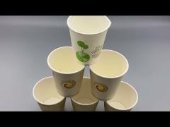 Food Grade Biodegradable Paper Bowls Printing Single Side PE Coated Cup