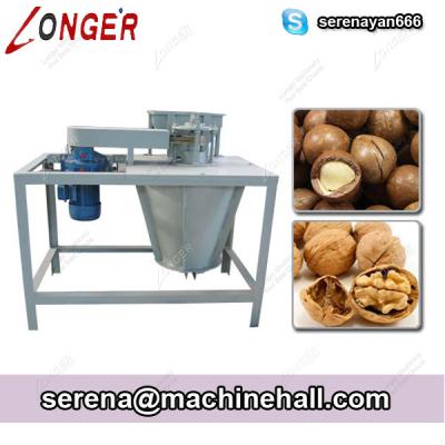China Commercial Walnut Shell Cracking Machine|Macadamia Nut Shelling Equipment|Pecan Husking Machine for sale