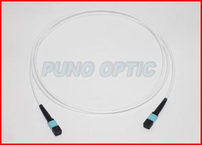 China 3.0mm Jacket 12 Cores MPO Fiber Optic Cable Assemblies Pre Terminated OFNR for sale
