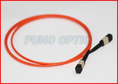 China 3.0mm 12F MTP Fiber Optic Jumper Cables Multimode OM2 62.5/125um for sale