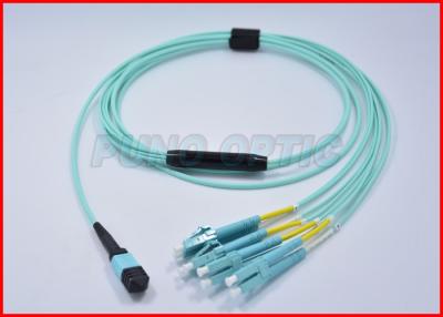 China Low Insertion Loss MTP Fiber Optic Cable With OFNP Jacket 10 Meters for sale