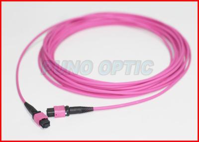 China 40Gbps 3.0mm 12 Array MTP Fiber Optic Cable , Riser Rated Patch Cord for sale
