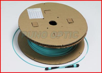 China 24F Straight A MTP Fiber Optic Cable , MTP Trunk Cable Multimode OM3 for sale