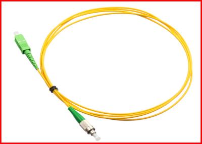 China SC APC To ST APC Single Mode Fiber Optic Patch Cord OS2 9/125um 2.0mm Jacket for sale
