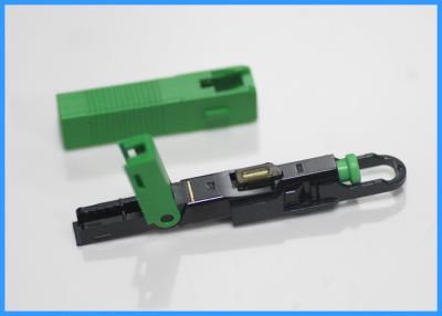 China SC APC Fiber Optic Connectors 9/125um , Single Mode Field Assembly Connector for sale