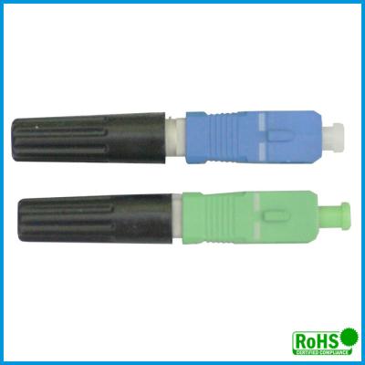 China No Epoxy Sc Single Mode Fiber Connectors / Ferrule Fiber Optic Connector for sale