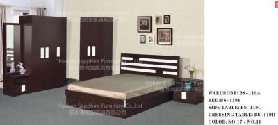 China BS-119 Apartment nightstand side table wardrobe cabinet, MDF hotel bedroom furniture Modern furniture homes foshan for sale