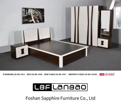 China BS-101 Apartment nightstand side table wardrobe cabinet, MDF hotel bedroom furniture Modern furniture homes foshan for sale