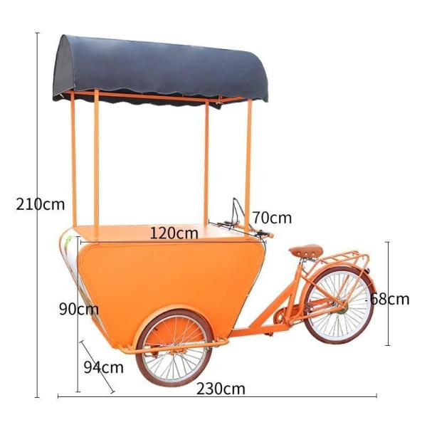 Quality Three Wheels Mobile Vending Cart for Coffee Retail Hot Dog Truck Tricycles Ice for sale