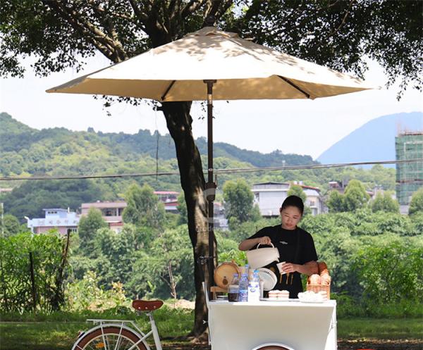Quality 100kg Retro Coffee Bike for Street Mobile Coffee Trike Shop Bicycle Fast Food for sale