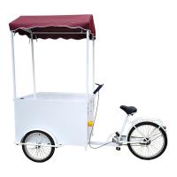 Quality 2200*900*2000mm Cold Drink Ice Cream Vending Tricycle Popsicle Display Tricycle for sale