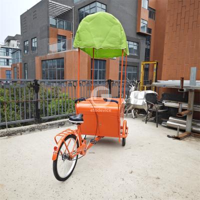 Cina Bicicletta di vendita di cibo per viaggi all'aperto convenientemente progettata con triciclo di carico personalizzato in vendita