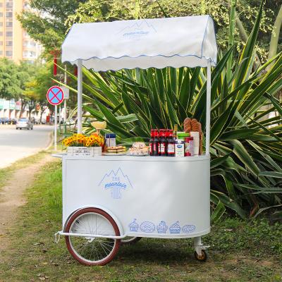 China Hand Push Coffee Tricycle  New Design Bike Cart for Mobile Barista for sale