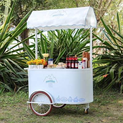 China Hand Push Coffee Tricycle  New Design Bike Cart for Mobile Barista for sale