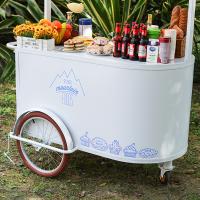 China Coffee Bicycle Push Cart  Customizable Tricycle for Mobile Cafe for sale
