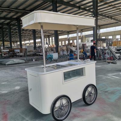 China Italy designed Ice cream Cart italian ice cream push carts for outside for sale