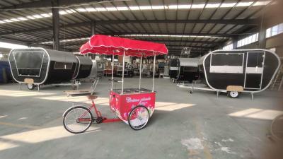 Cina Vendita di fabbrica Hand Push gelato Popsicle Cart cibo Vending bicicletta in vendita