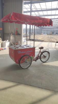 Cina Vendita di fabbrica Hand Push gelato Popsicle Cart cibo Vending bicicletta in vendita