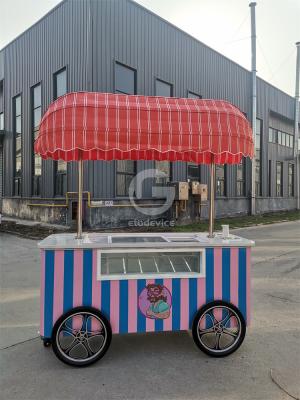 Cina Carrello mobile per gelati italiano con porta congelatori in vendita