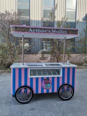 Cina Carrello mobile per gelati italiano con porta congelatori in vendita