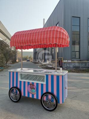 Cina Carrello mobile per gelati italiano con porta congelatori in vendita