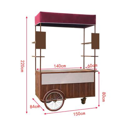 中国 アイスクリーム バイク プッシュカート 携帯用三輪車 冷凍品の販売 販売のため