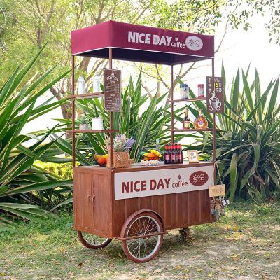 Cina Bicicletta per bevande artigianali carrello manuale per soluzioni di carrello alimentare sostenibile in vendita