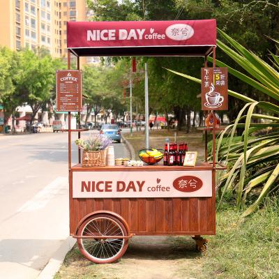 Cina Bicicletta per bevande artigianali carrello manuale per soluzioni di carrello alimentare sostenibile in vendita
