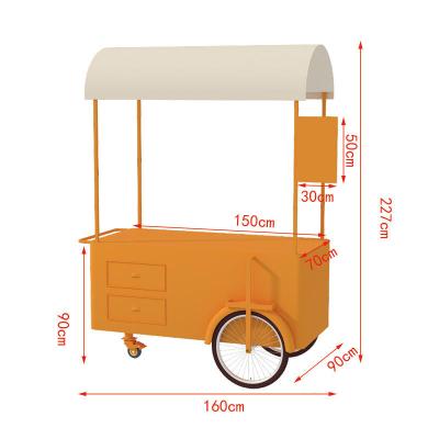Cina Bici di consegna alimentare portatile con congelatore a display in vendita