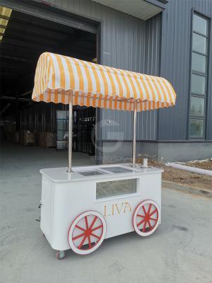 Cina Popolare display di gelato all' aperto, carrello con vetrina di fabbrica in vendita in vendita