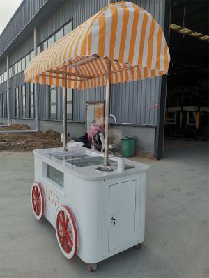 Cina Popolare display di gelato all' aperto, carrello con vetrina di fabbrica in vendita in vendita