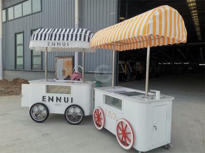 Cina Carrello di vendite di gelato a misura con congelatore in vendita