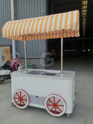 Cina Carrello di vendite di gelato a misura con congelatore in vendita