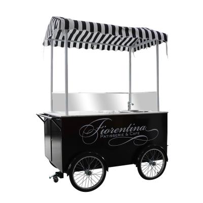 中国 カスタマイズされた色 モバイル自転車 食品カート ハンドプッシュタイプ 長寿命 販売のため