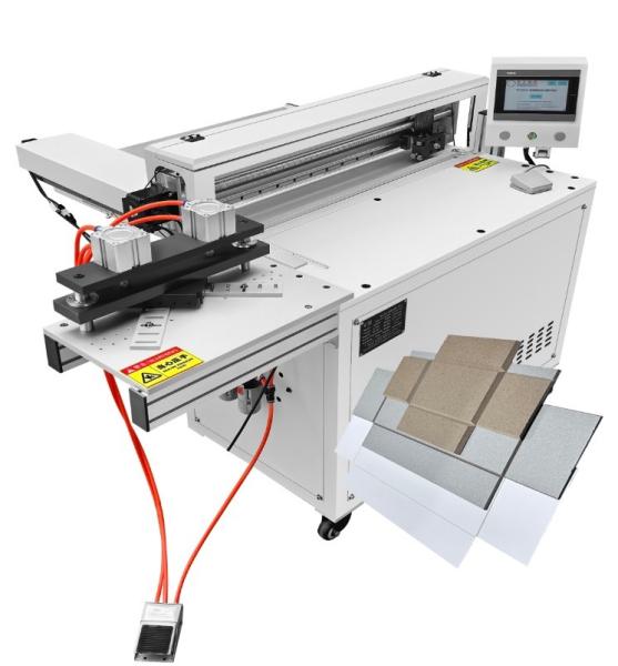 Quality Automatic Die Cutting V Grooving Machine For Grayboard Sample Box Prototype for sale