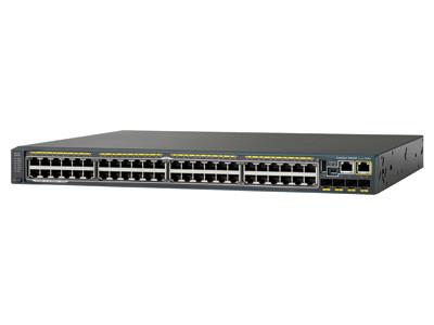 China 17.5 Inch Width Cisco Catalyst 2960 Switch Network Switch Stack Port WS-C2960S-48FPS-L for sale