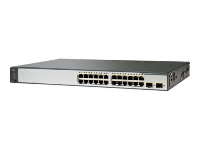 Cina CA 2 SFP del porto 110 V del commutatore WS-C3750V2-24PS-S 24 di strato 3 V2 Cisco 3650 Poe in vendita