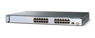 中国 32のMBのフラッシュ・メモリ スイッチ触媒3650 V2 24 10/100 + 2 SFP WS-C3560V2-24TS-S 販売のため