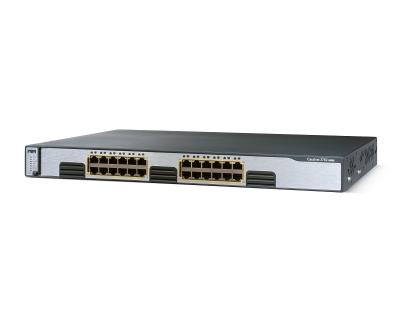 China O catalizador 3750 de WS-C3750G-24T-E Cisco 24 10/100/1000T aumentou a imagem Multilayer à venda